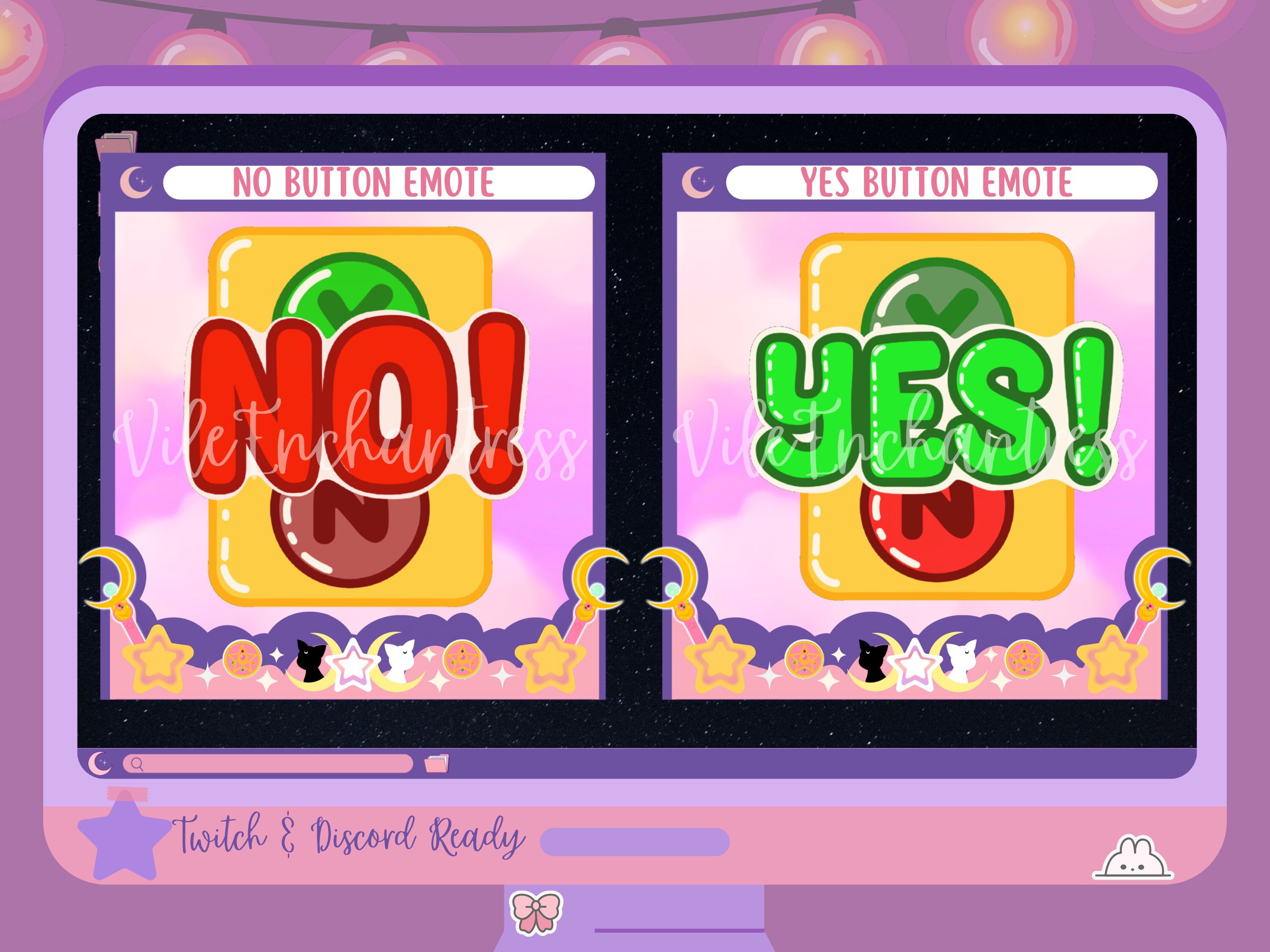 Animated Yes & No Button Emotes - Etsy