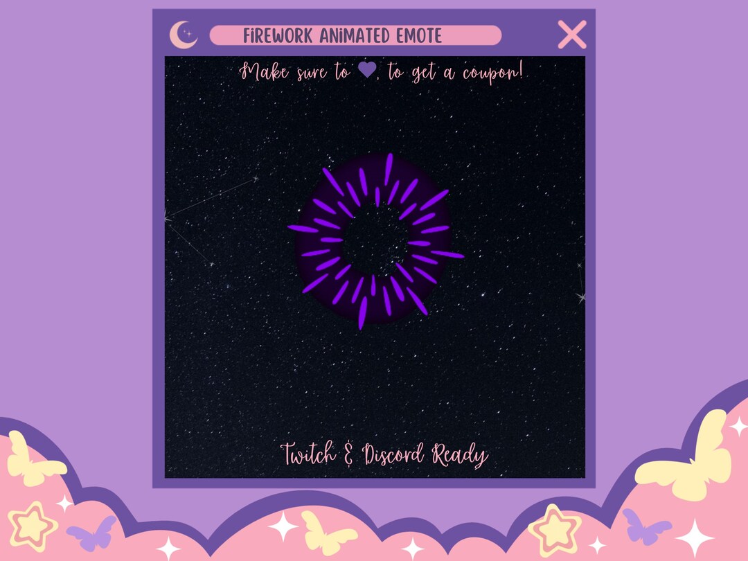 Animated Fireworks Emote - Etsy