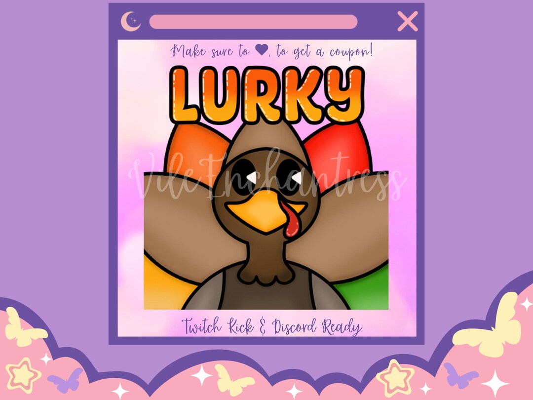 Lurky Turkey Emote - Etsy