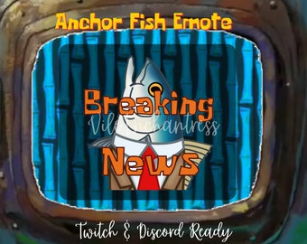 Blue Fish Animated Emote for Twitch, Discord, and Youtube / Animated ...