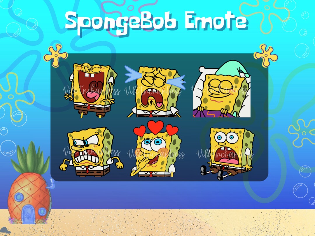 Spongebob Emote Pack - Etsy