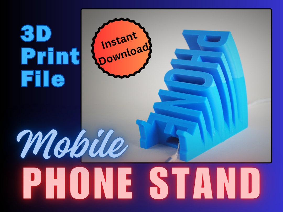 Sturdy Phone-shaped Mobile Stand: Desk & Nightstand Use, Convenient ...