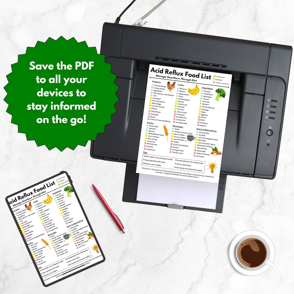 GERD Diet | Acid Reflux Food List | GERD Relief Chart | Low Acid Foods ...