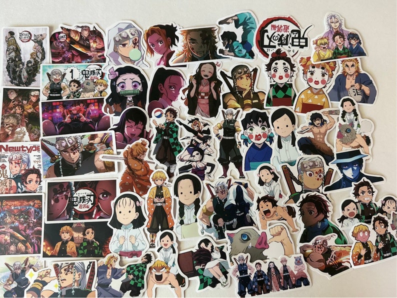 Demon Slayer Waterproof Stickers - Etsy