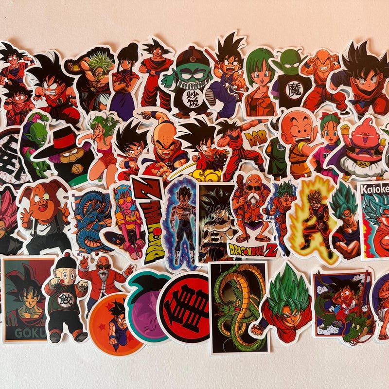Dragon Ball Z Stickers - Etsy