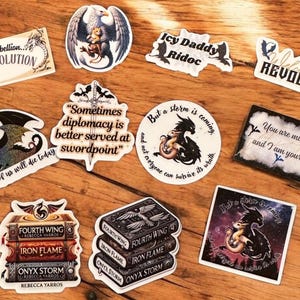 Onyx Storm Themed Sticker Set - Etsy