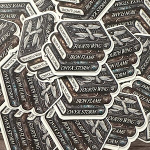 Onyx Storm Themed Sticker Set - Etsy