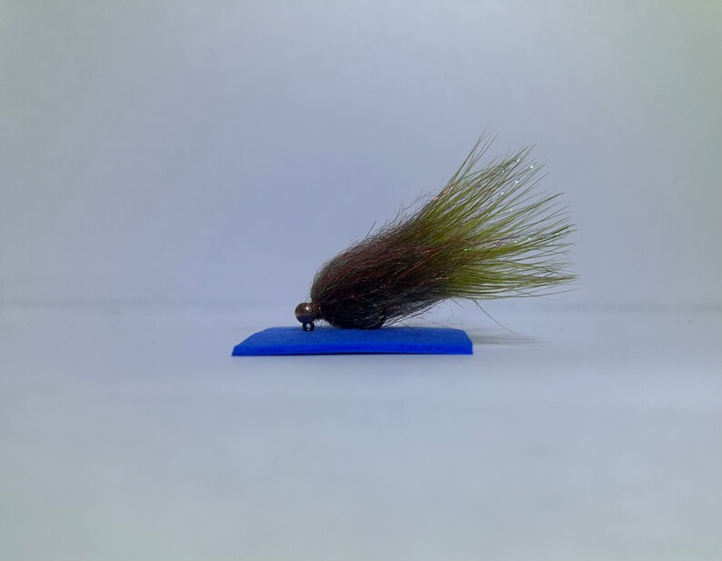 Hand Tied: Jigged Style Small Marabou Streamer in Size 10 With a 3.8mm ...