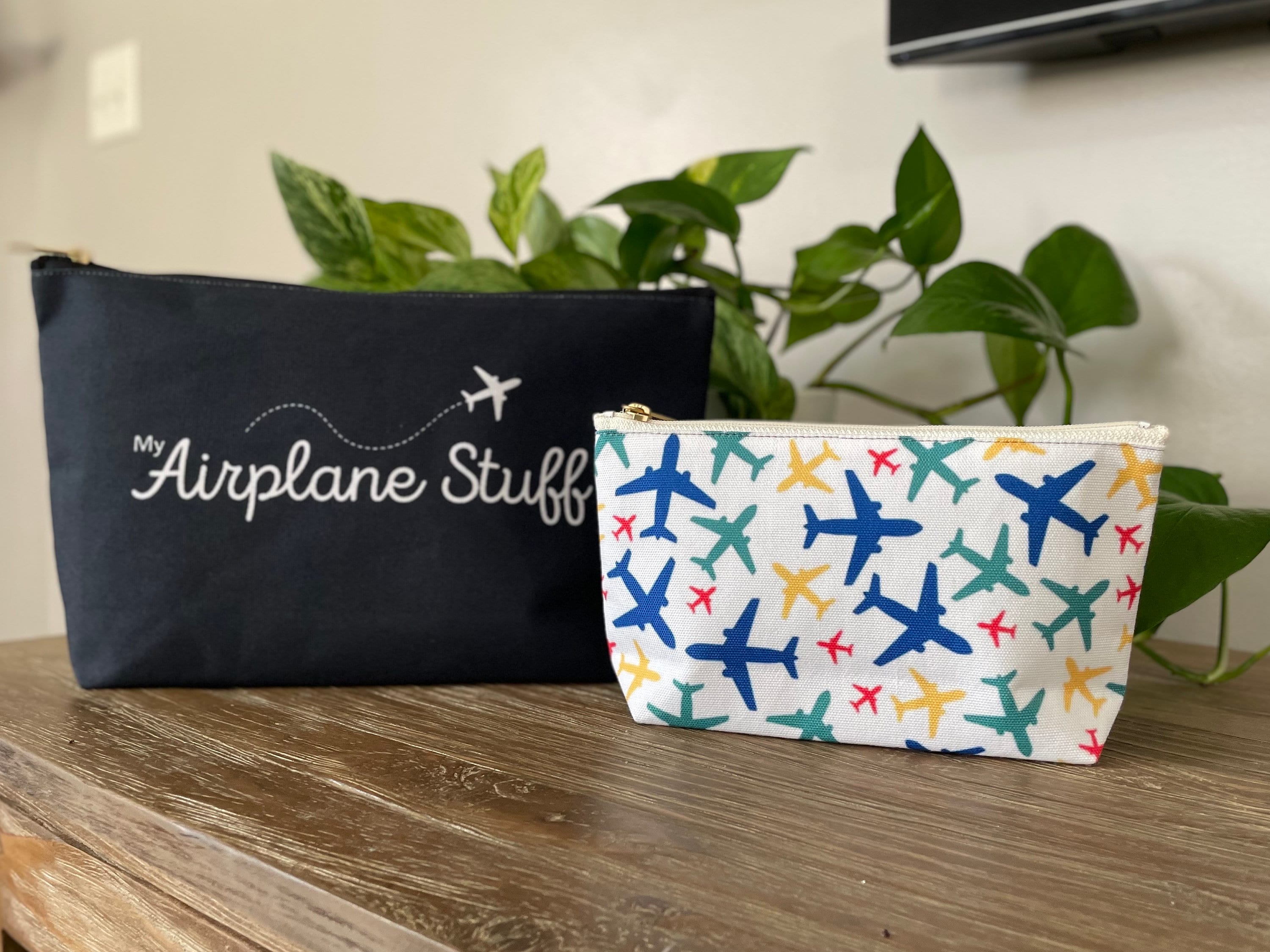 My Airplane Stuff Accessory Pouch, Travel Accessory Bag, Charger Pouch ...