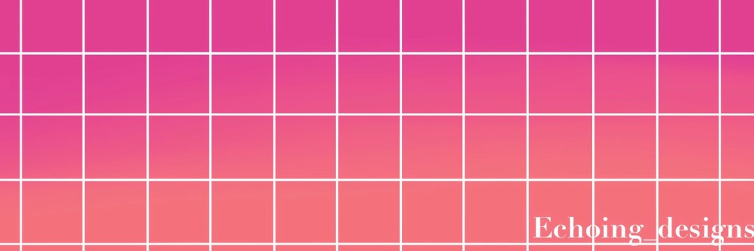 Grid Pattern Twitter Banners - Etsy