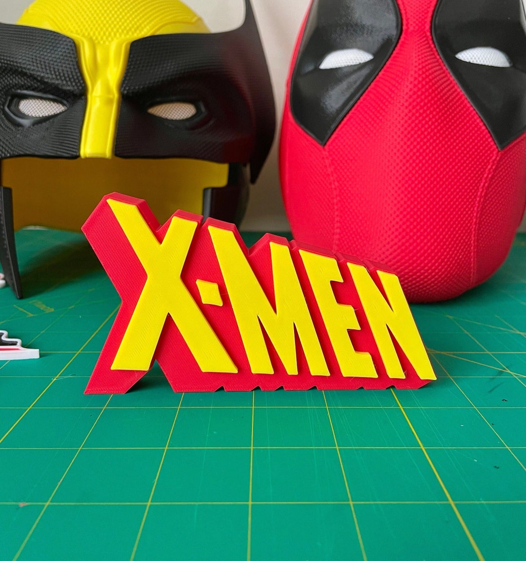 X-men Logo Display Shelf, Marvel Classic, Collectible Display Stand, 3D ...