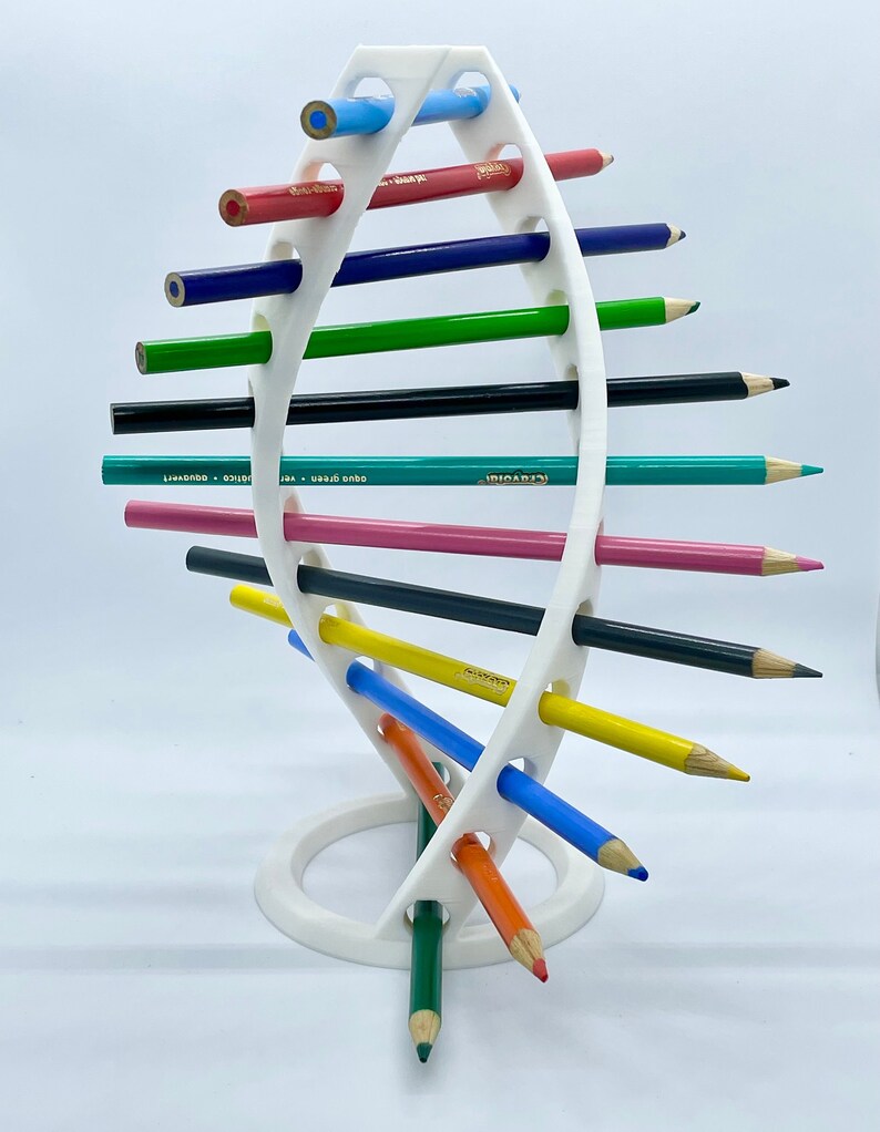 DNA Pencil Holder Storage, 3D Printed Gifts, Office Desk Storage, Desk ...