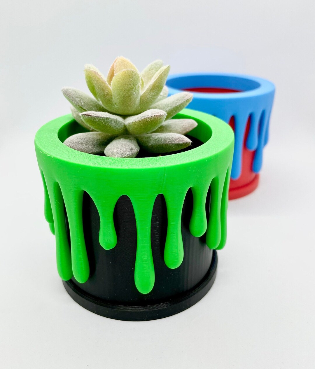 Dripping Slime Succulent Planter Pot, Display Pot, 3D Printed Gifts ...