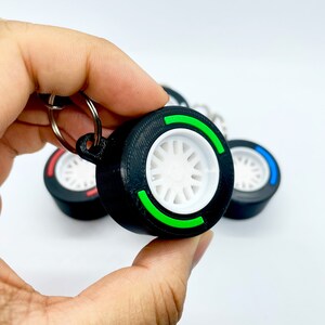 F1 Style Tire Keychain, Formula 1 Racing, F1 Gifts, F1 Merch, Racing ...