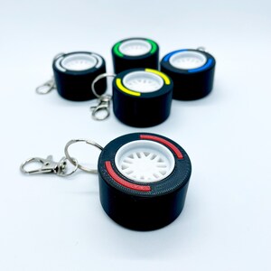 F1 Style Tire Keychain, Formula 1 Racing, F1 Gifts, F1 Merch, Racing ...