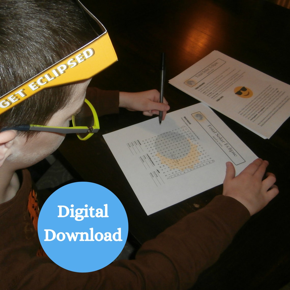 April 8, 2024 Total Solar Eclipse Activity Pages, Printable Eclipse ...