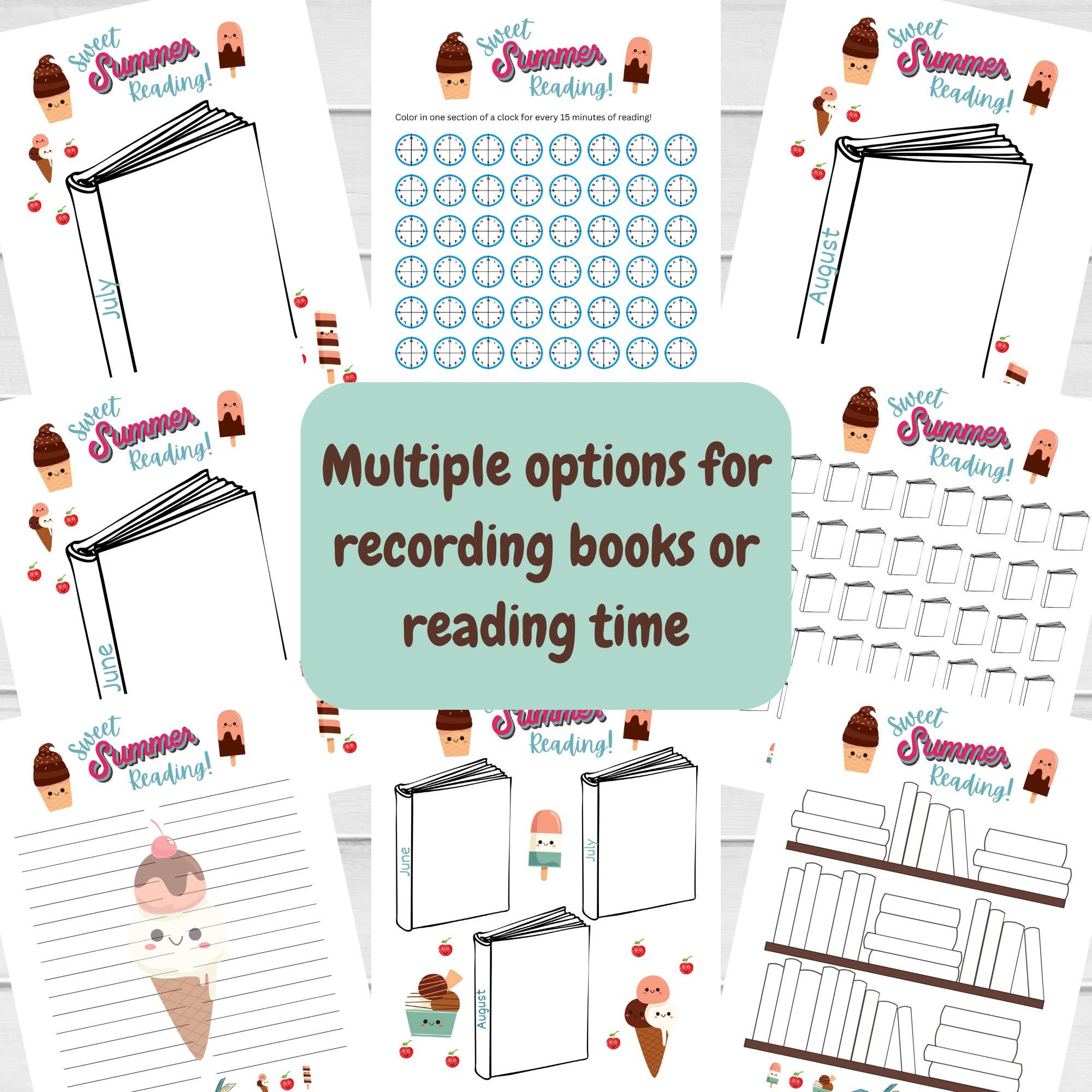 2025 Summer Reading, Reading Log, Printable Book Tracker Activity ...