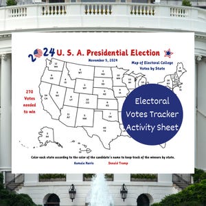 2024 US Presidential Election Worksheets, Election Day Activities ...
