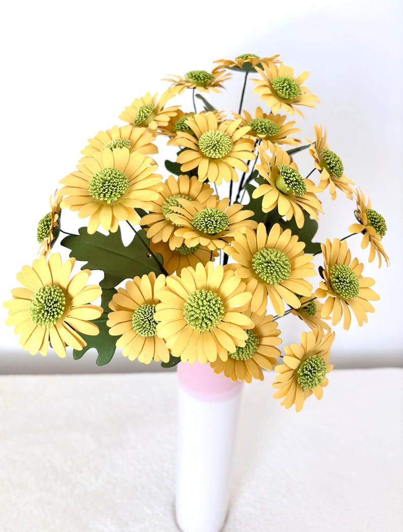 Yellow Daisy - Macro Daisy - Paper Flowers - Handmade Eco Friendly - Etsy