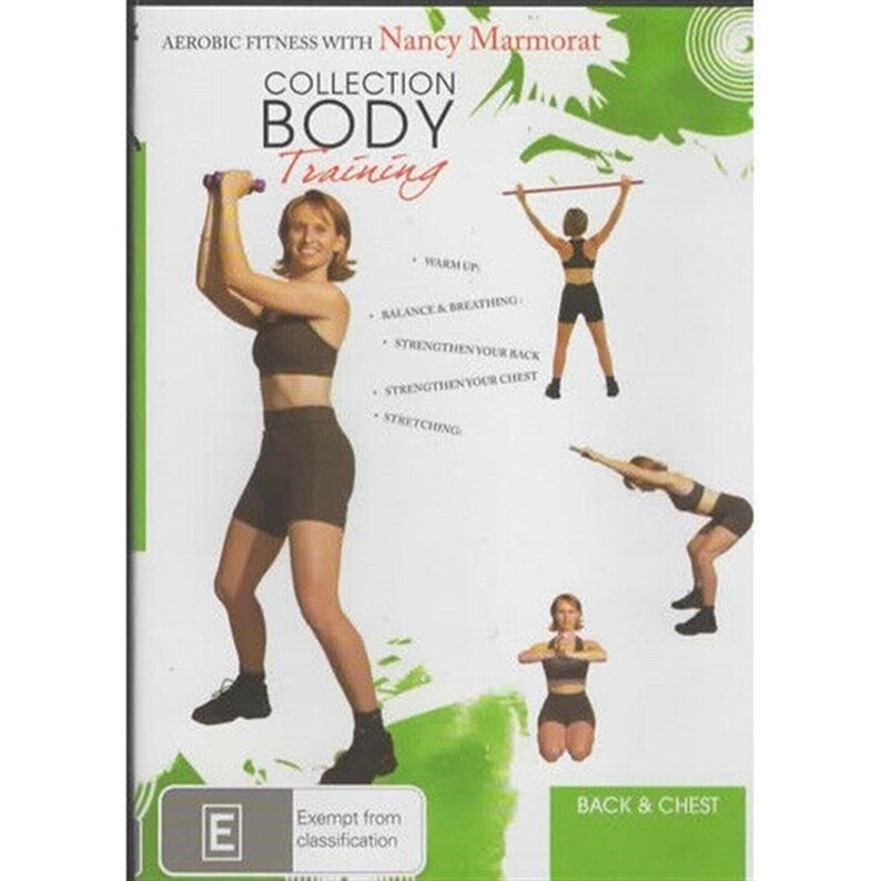 Aerobic Fitness With Nancy Marmorat Back & Chest Dvd - Etsy