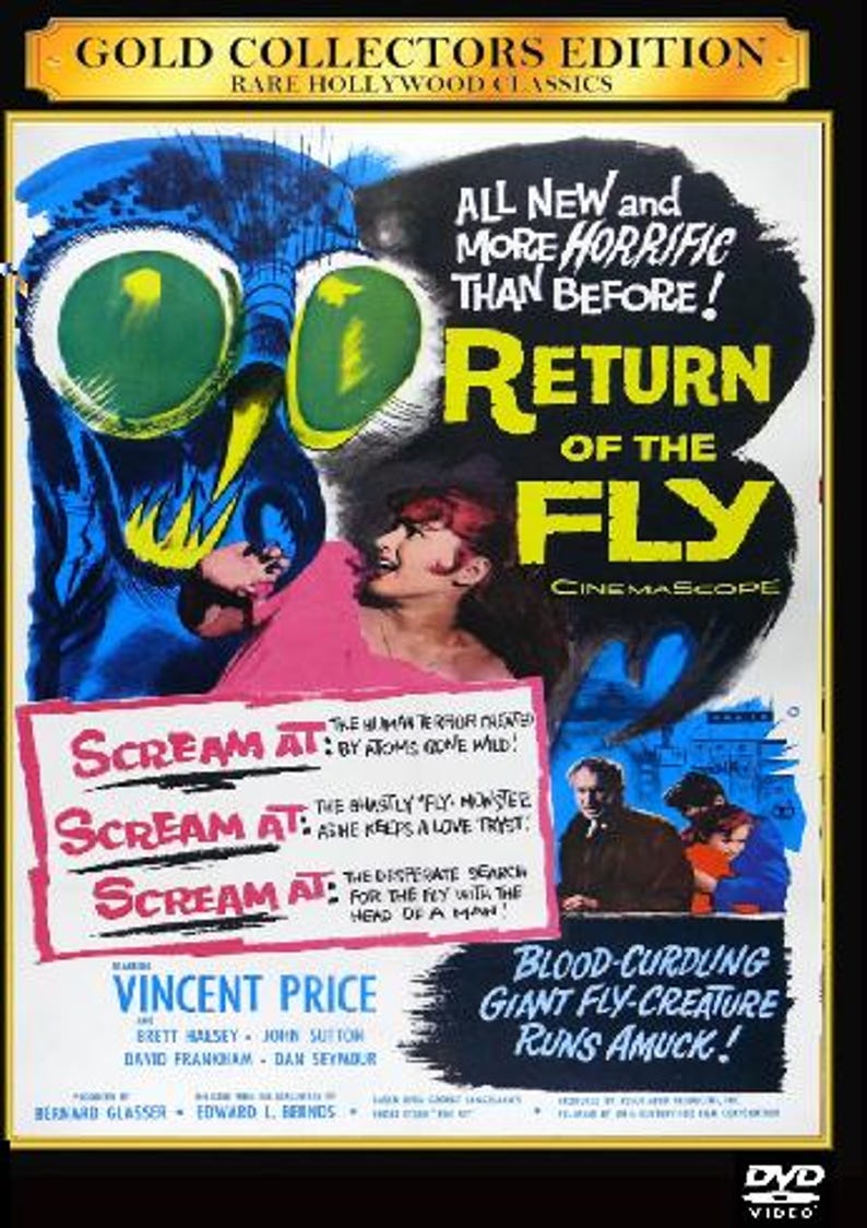 Return of the Fly (classic Film Dvd) - Etsy