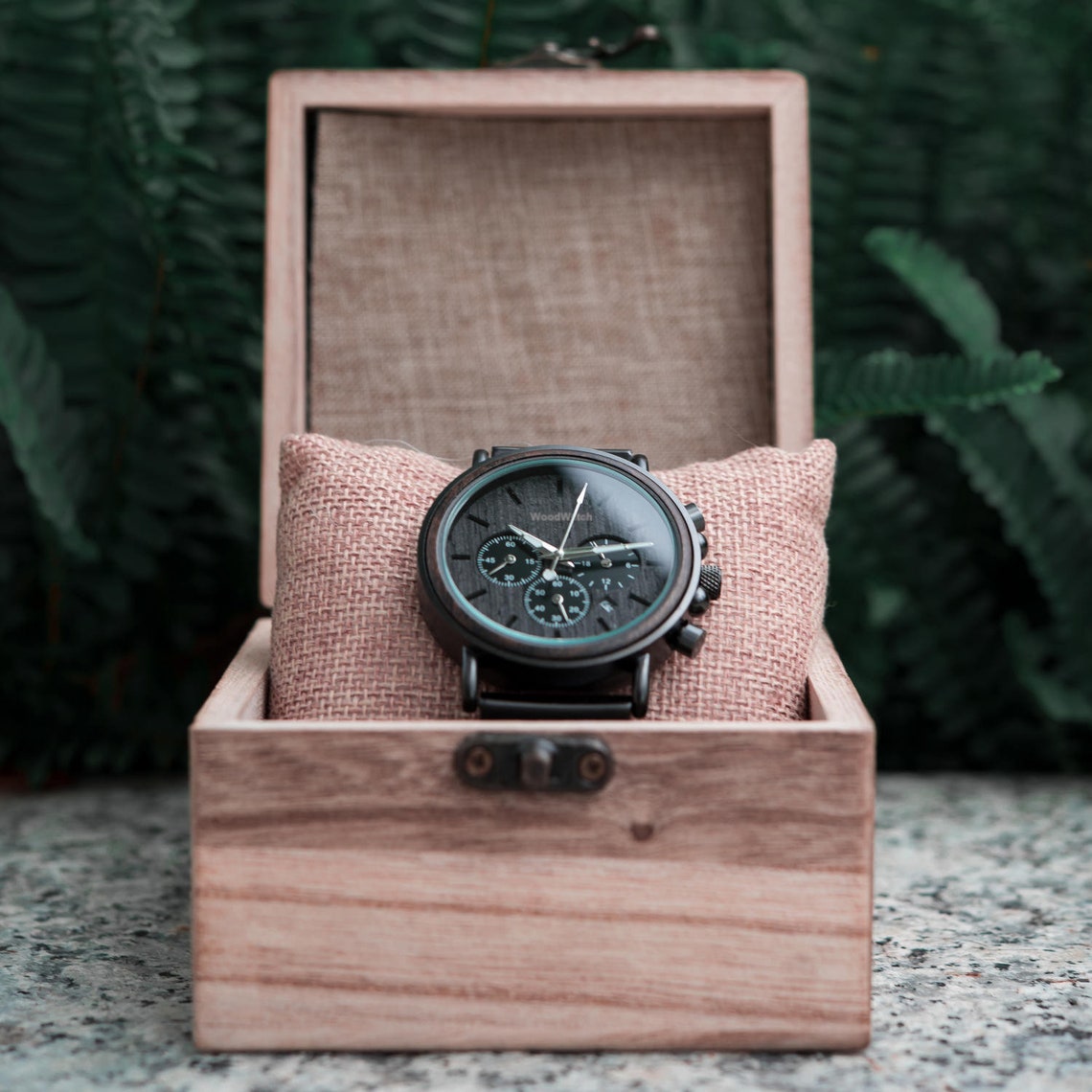 Engraved Mens Watch Wood Watch Birthday Present, Anniversary Gift for ...