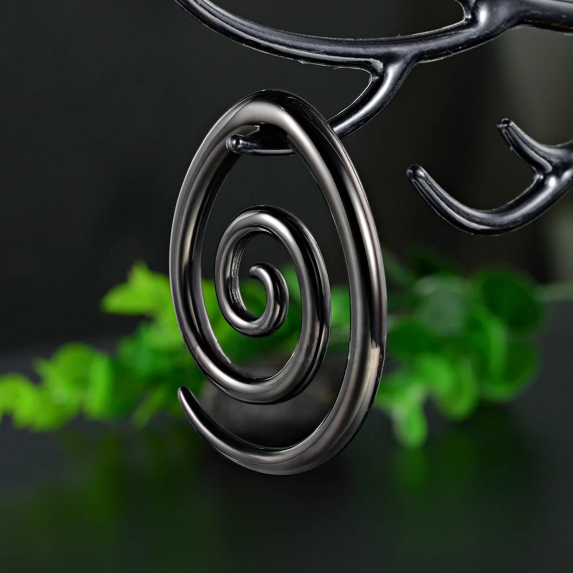 0g Stainless Steel Ear Weights 8mm 316L Surgical Steel Ear Hangers ...