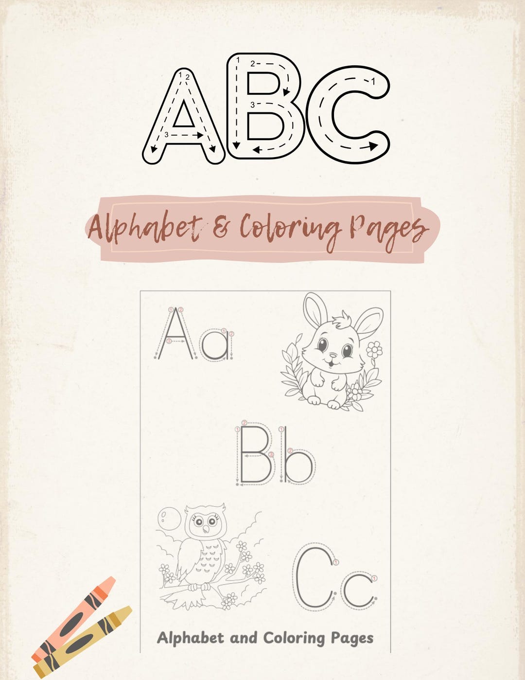Alphabet Letter Tracing Worksheets A-Z Printable Writing Practice With ...
