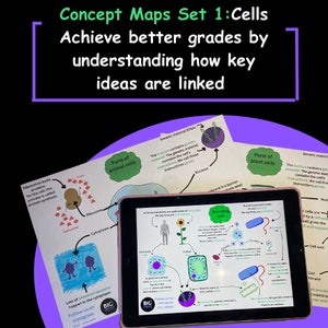 Cells Revision Concept Maps (GCSE Level): Helping You to Boost Your ...