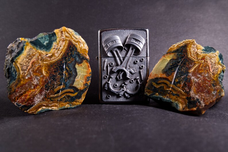 RARE. Bulgarian Agate. Orpheus Agate. めのう. Polished. 188 Grams (both ...