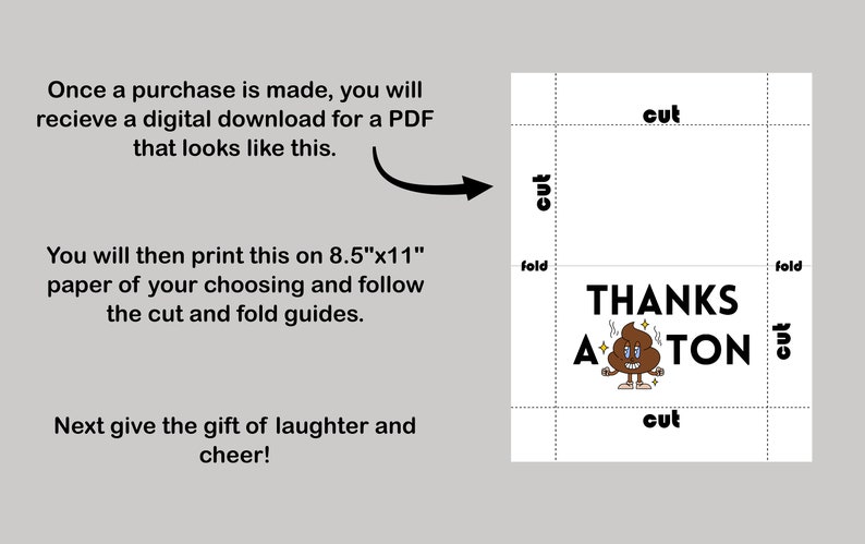 Hilarious Thank You Card, Hilarious Card, Funny Thank You Card, Funny ...