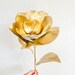 Gold Magnolia Flower Stem, Gold Christmas Magnolia Stem, Christmas ...