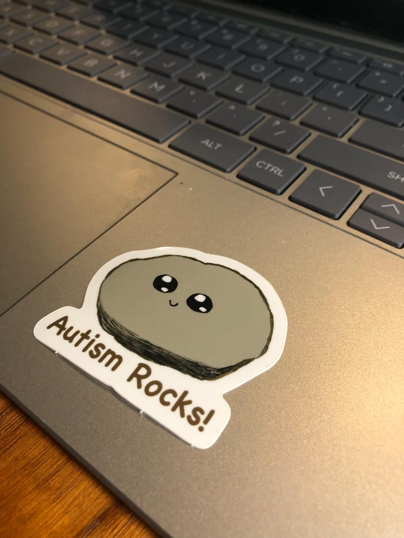 Autism Rocks! Sticker - Etsy