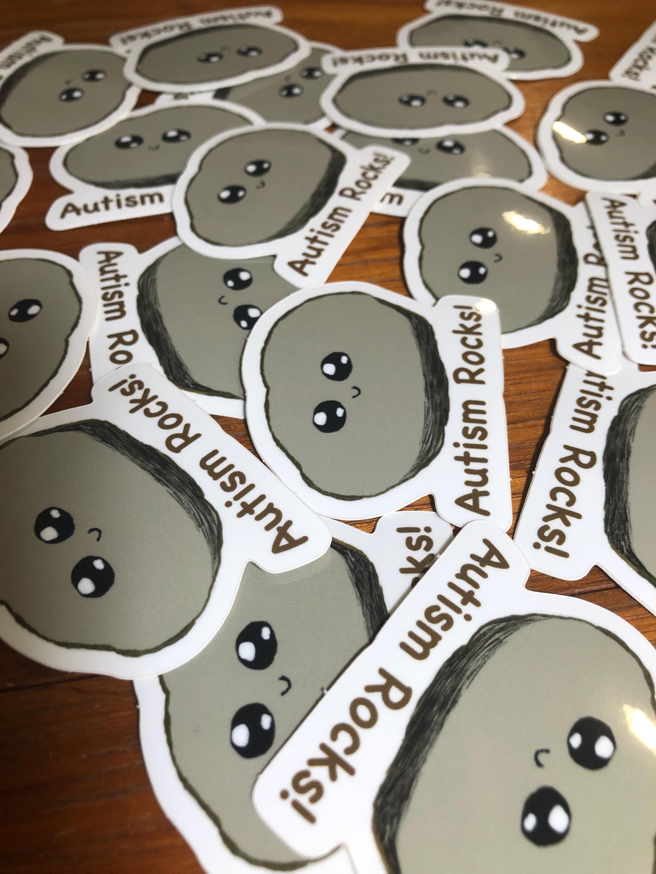 Autism Rocks! Sticker - Etsy