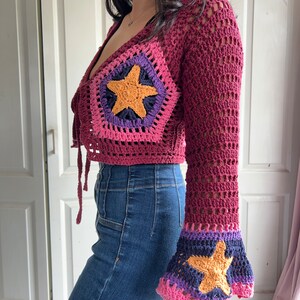 Crochet Star Vest Sweater Pattern - Etsy