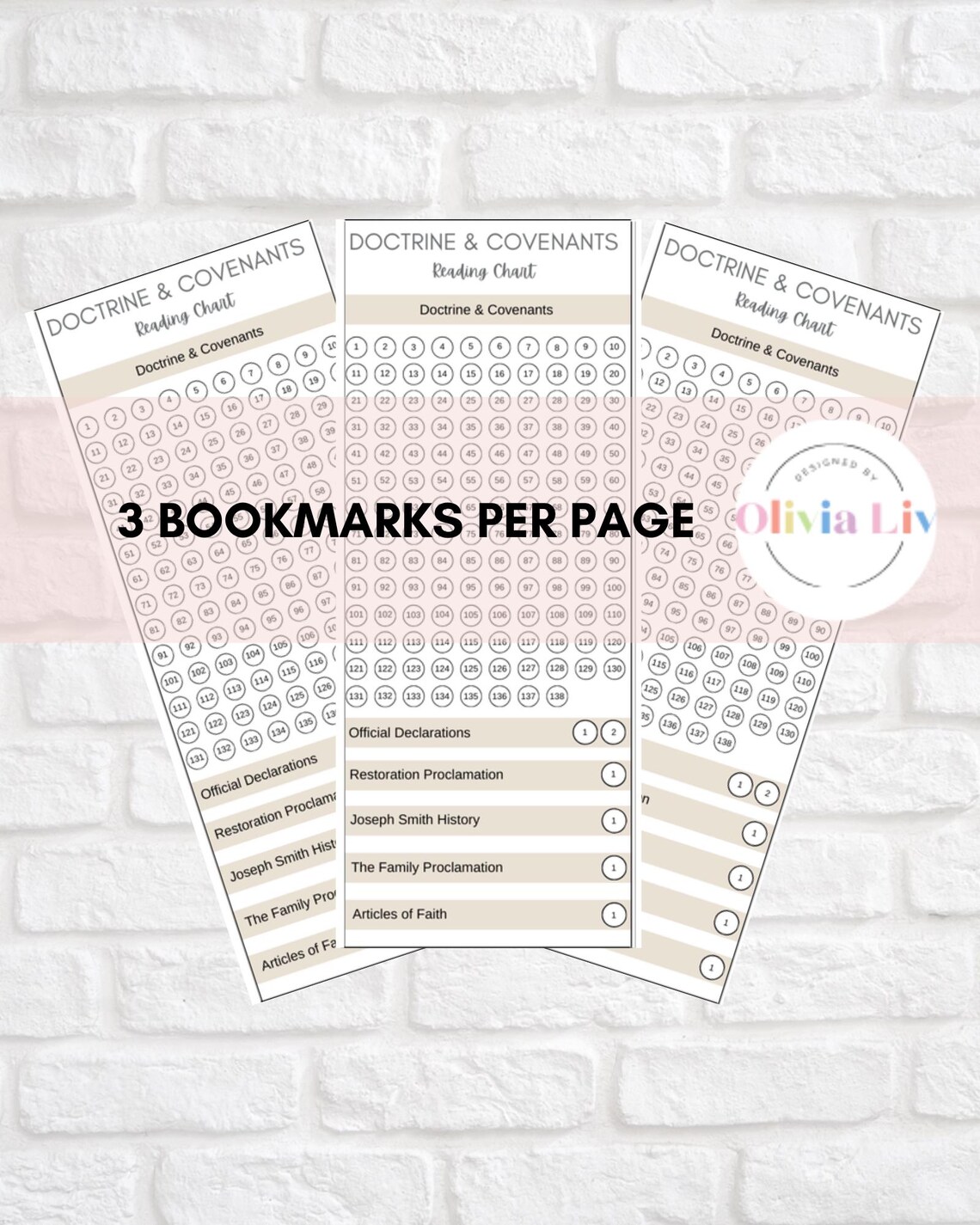 Doctrine & Covenants Bookmark, Instant Download, Aligned With 2025 Come ...