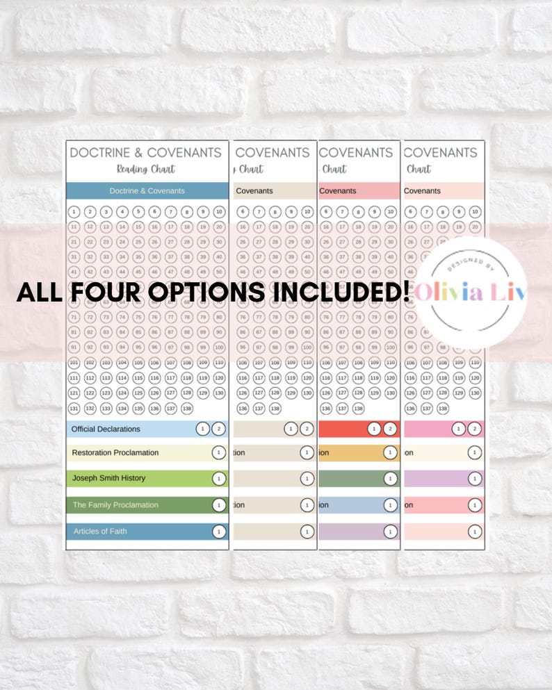 Doctrine & Covenants Bookmark, Instant Download, Aligned With 2025 Come ...