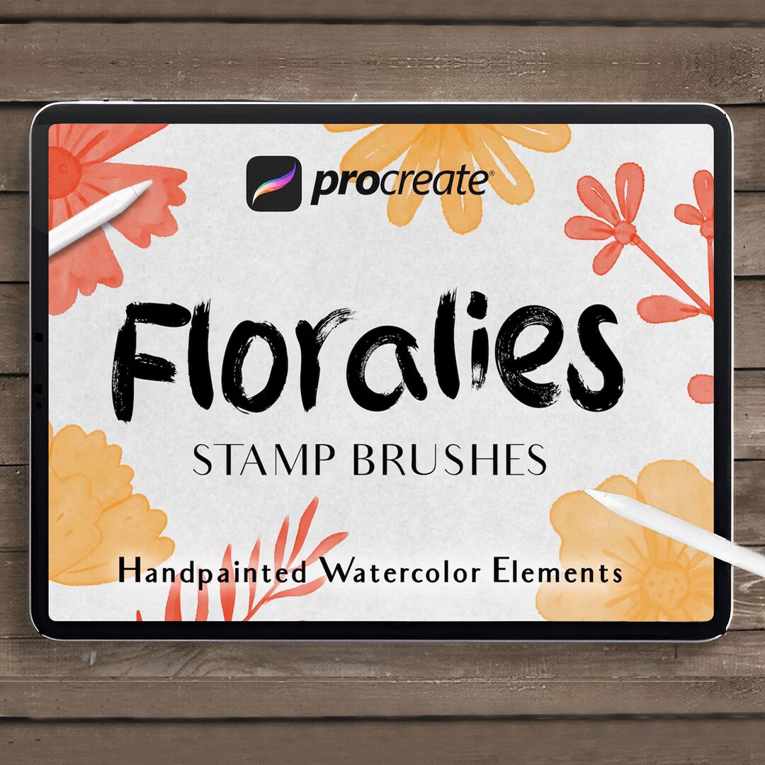 Procreate Floralies Brushes, Procreate Watercolor Brushes, Procreate Handpainted Stamp Brushes ...