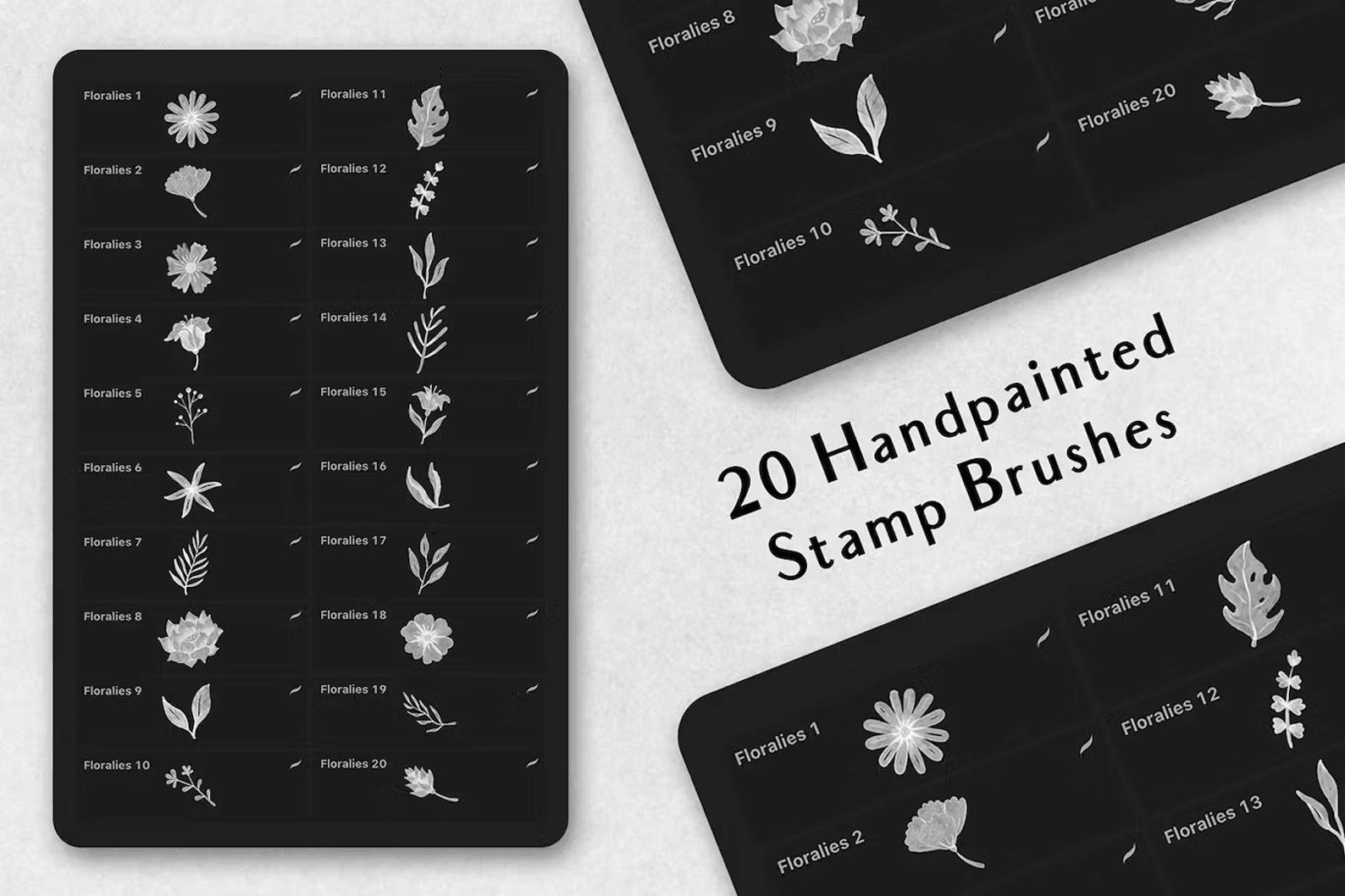 Procreate Floralies Brushes, Procreate Watercolor Brushes, Procreate Handpainted Stamp Brushes ...