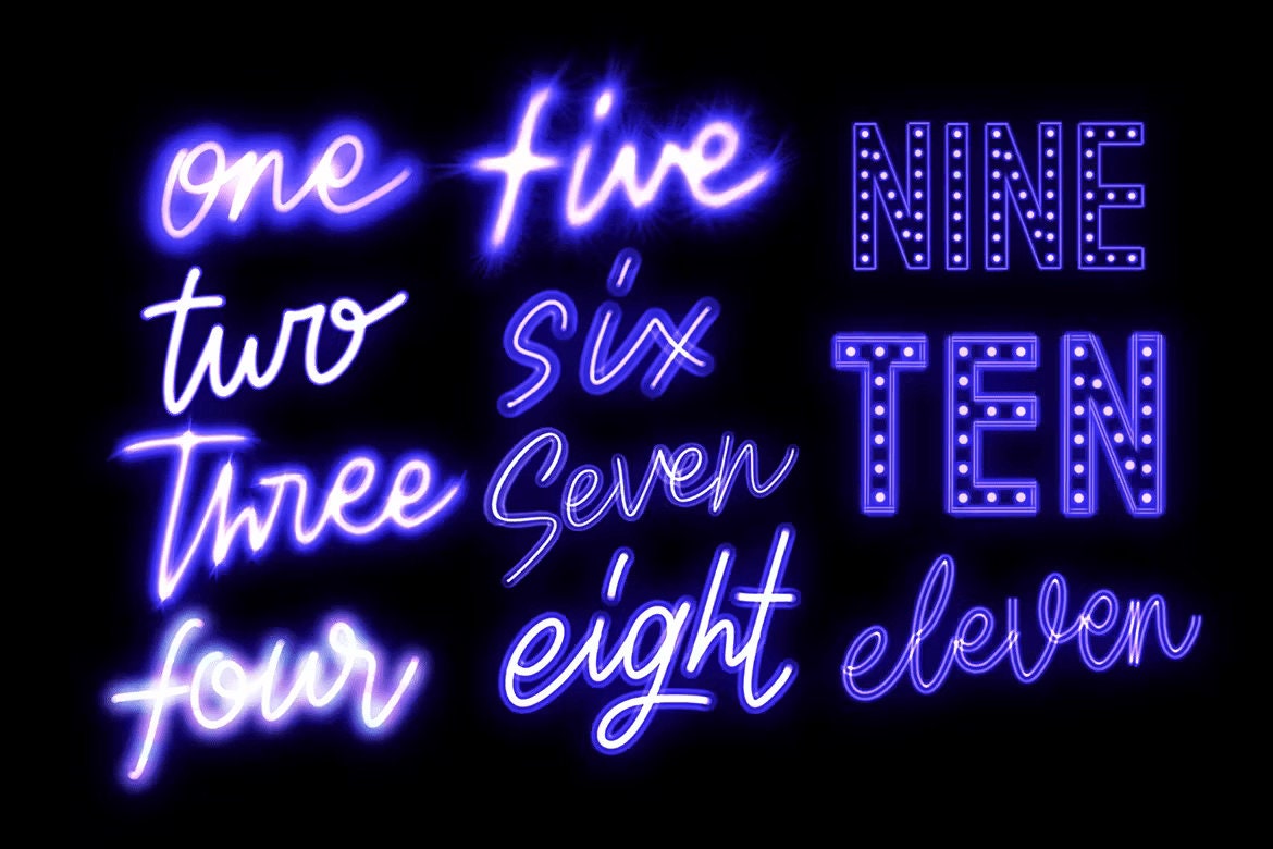 30 Procreate Neon Brushes, Procreate Neon Lights, Procreate Neon ...