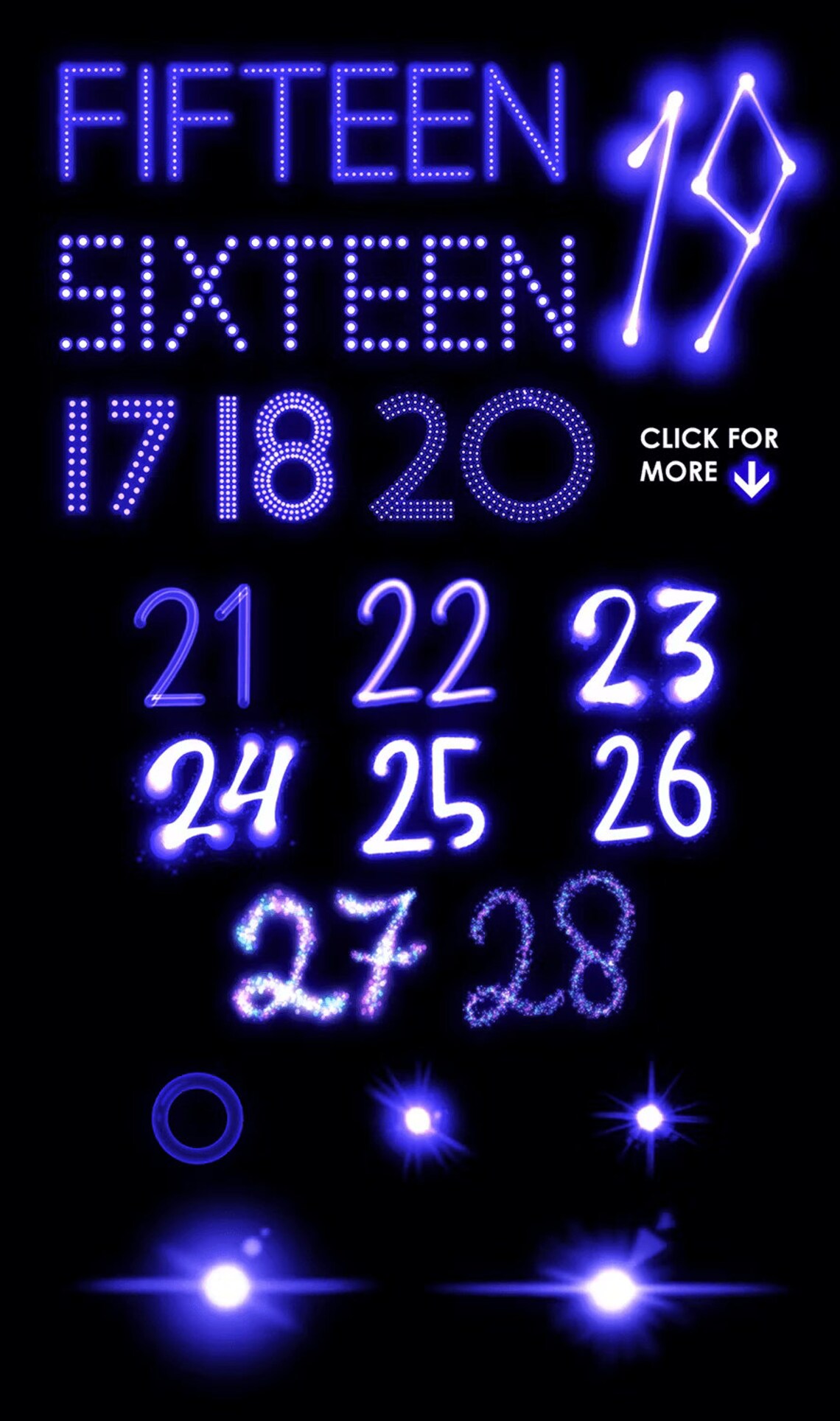 30 Procreate Neon Brushes, Procreate Neon Lights, Procreate Neon ...