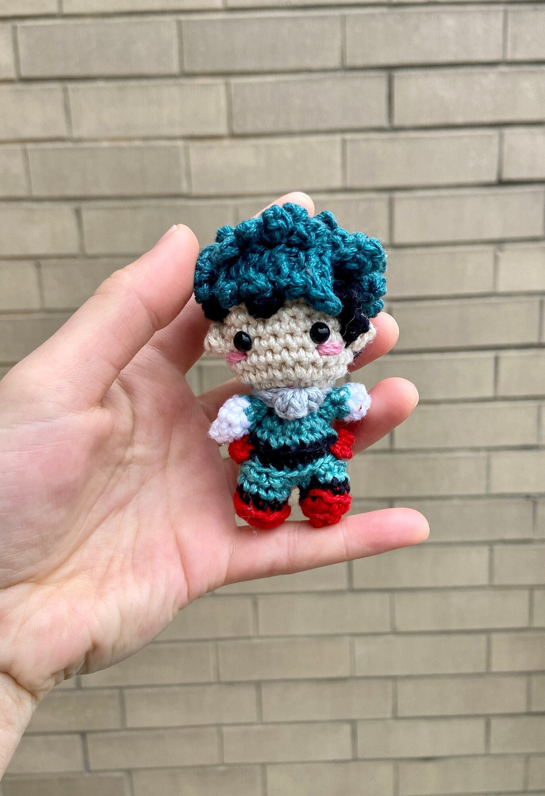 Izuku Midoriya My Hero Academia Inspired Crochet/amigurumi Doll Pattern ...