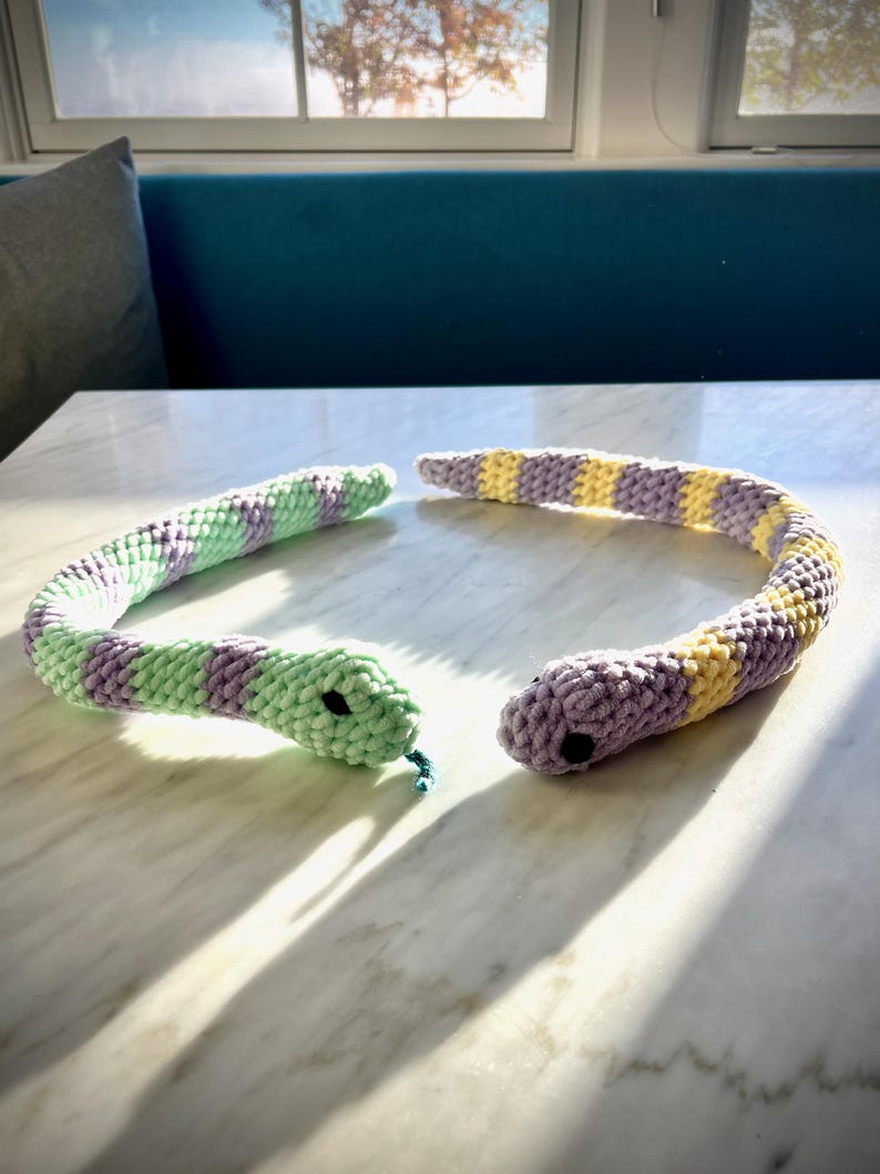 Crochet Pattern (no Sew!) - Sassy the Snake - Etsy