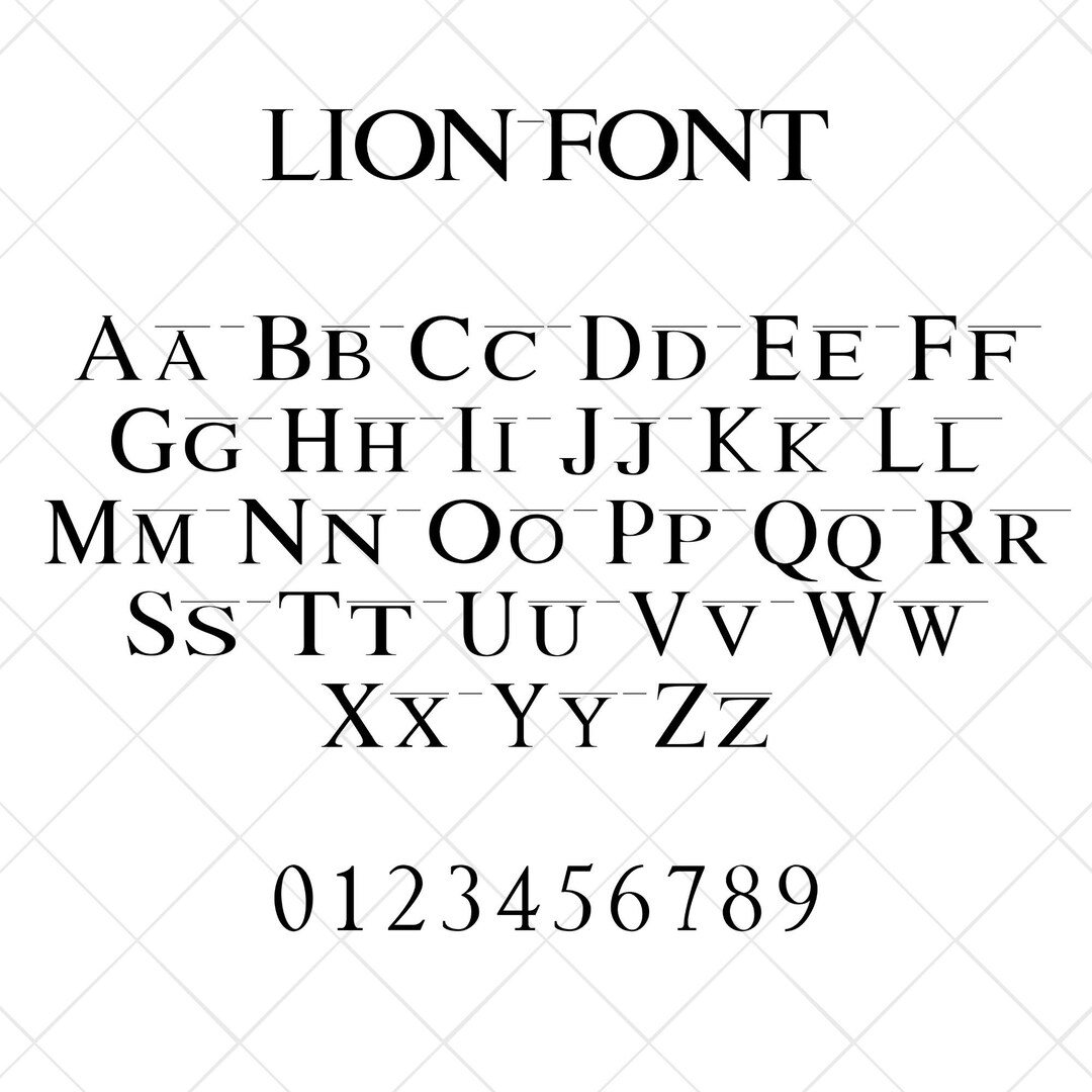 King Font SVG Lion Svg Cricut Baby Font Ttf King Letters SVG Baby ...