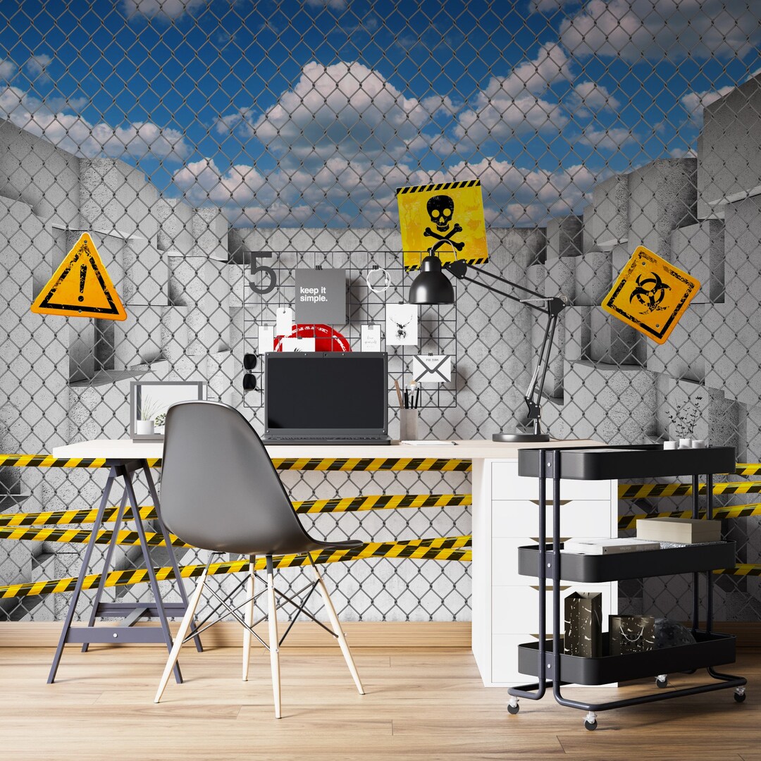 Dangerous Place Wallpaper, Cool Wall With Depth and Wire Protection ...