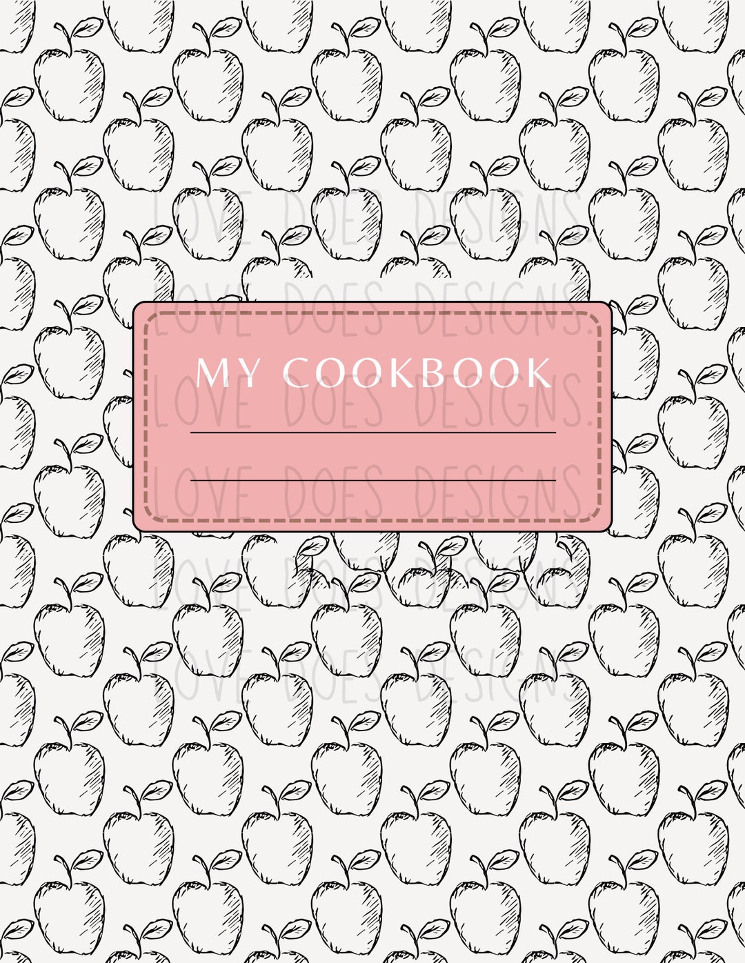 Cookbook Downloadable. PDF, PNG Download. Simple. Rustic Apples. Basic ...