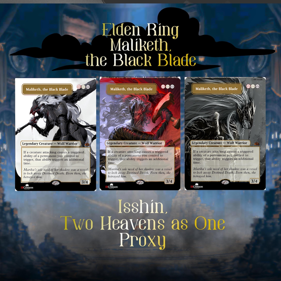 Elden Ring, Maliketh Premium Foil Proxy (isshin, Two Heavens as One ...