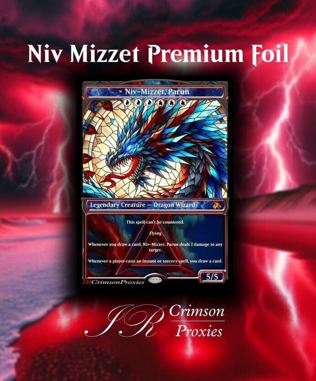 Niv Mizzet (premium Foil Custom Frame) - Etsy