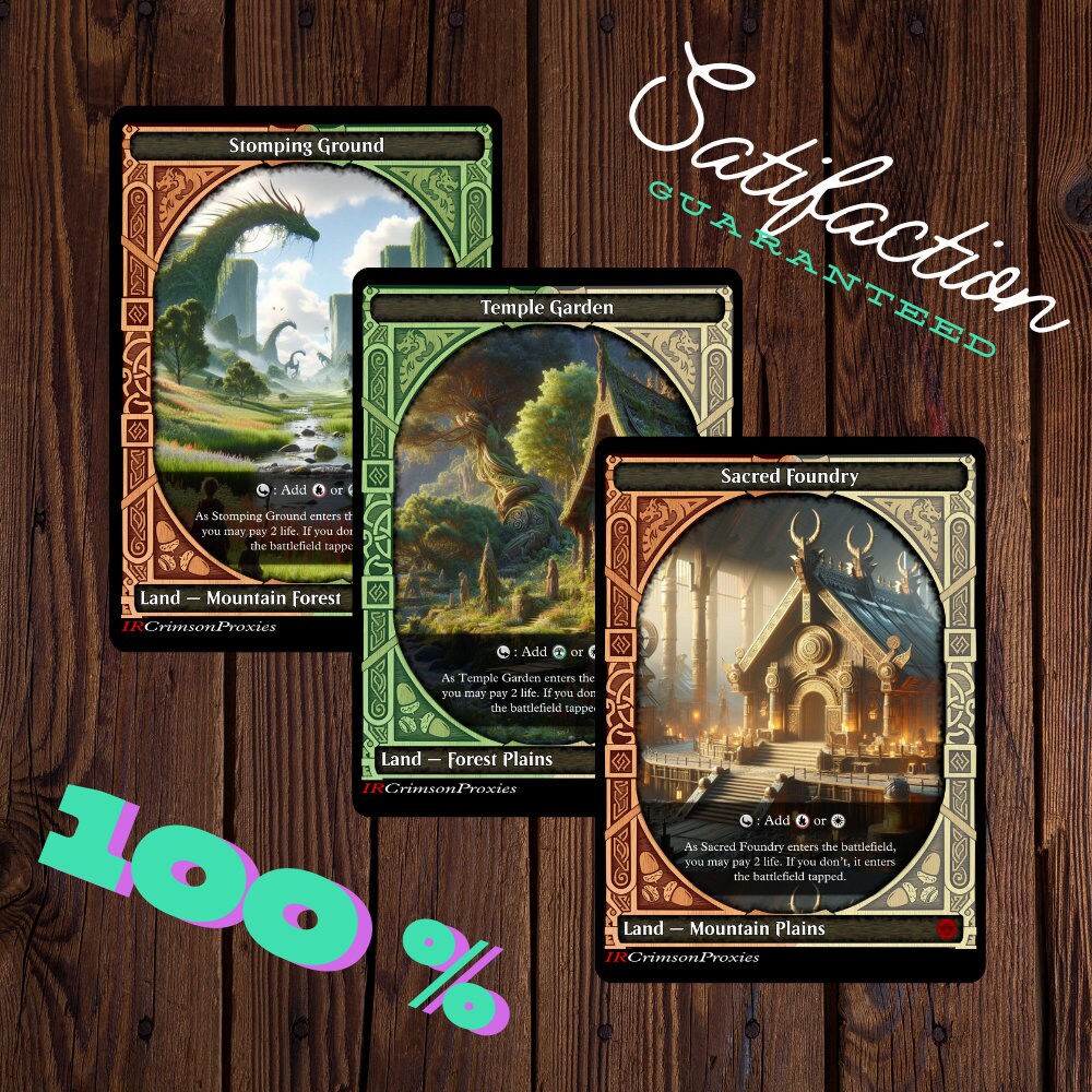 Custom Norse Themed Shock Lands - Etsy