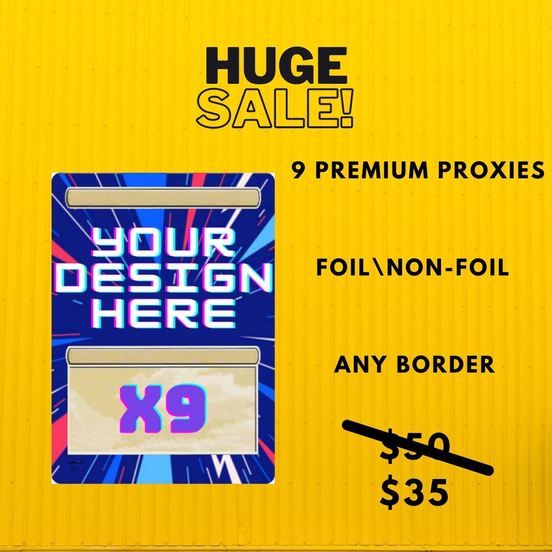 9 Premium Custom Proxies made to Order - Etsy